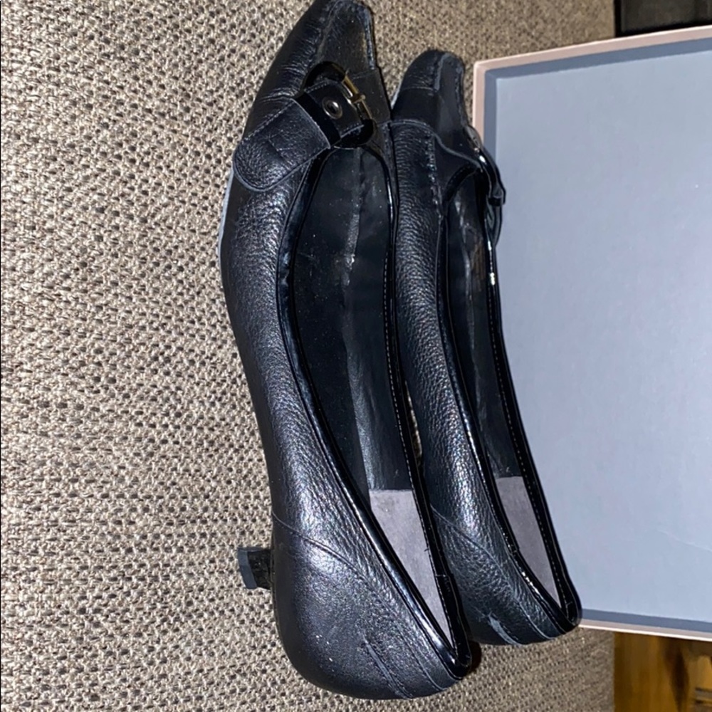Bcbg Girls Black Mini Square Toe Kitten Heel Pump - Gem